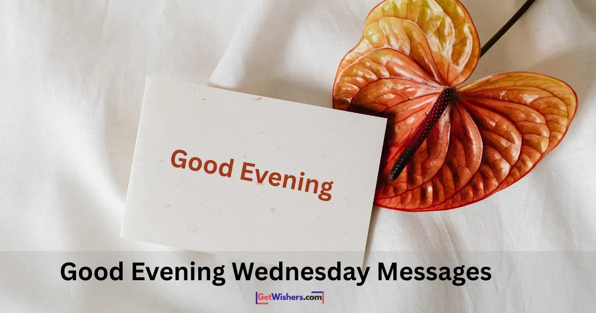 205+ Best Good Evening Wednesday Messages Today 2026 - getwishers.com