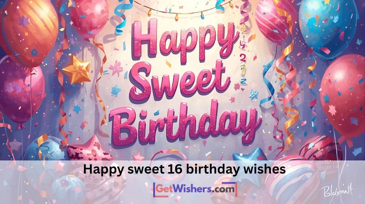 330+ Best Happy Sweet 16 Birthday Wishes Ever 2026 - getwishers.com
