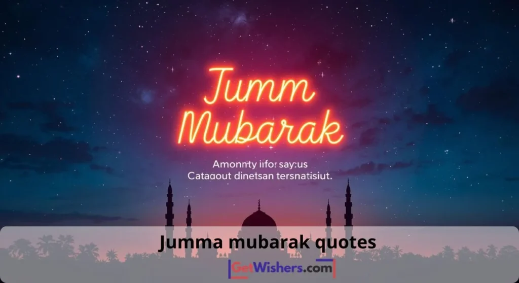 230+ Top Jumma Mubarak Quotes for Peace & Blessings 2026 - getwishers.com