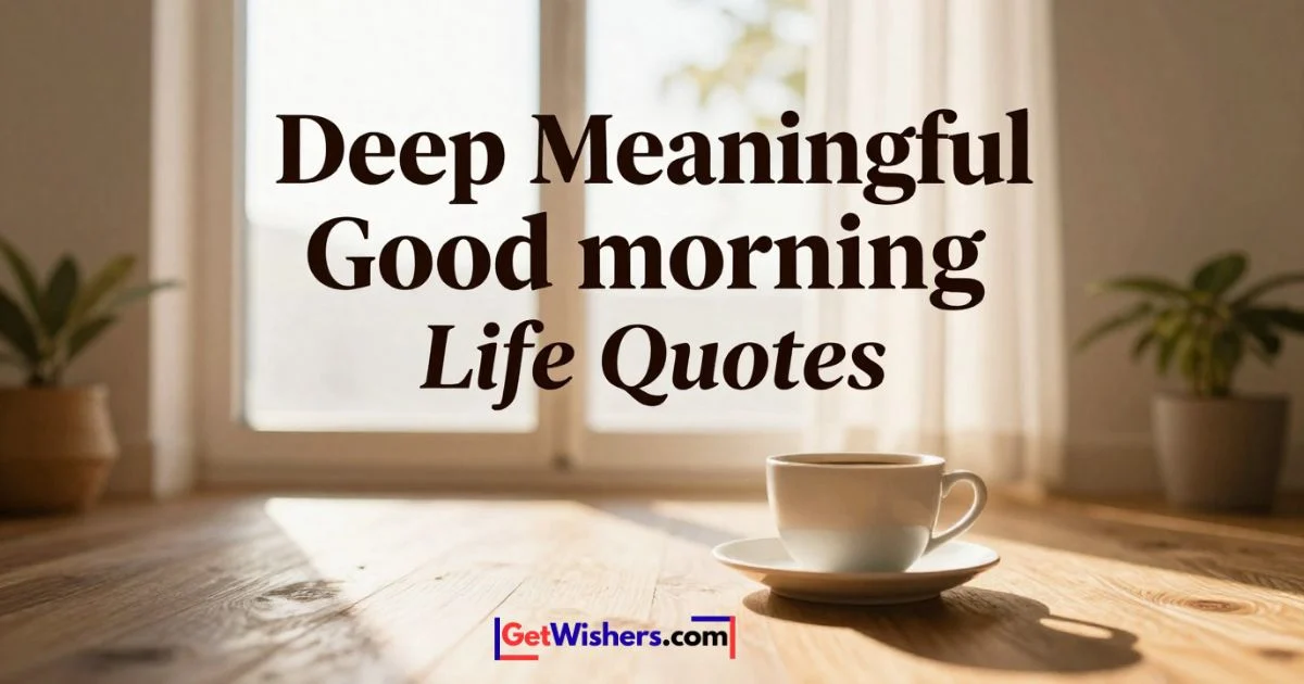 360+ Powerful Deep Meaningful Good Morning Life Quotes (2026)